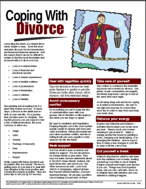 Coping with Divorce - Handoutsplus – WorkExcel