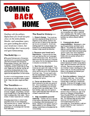 Coming Back Home - Handoutsplus – WorkExcel