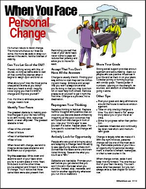 When You Face Personal Change - Handoutsplus – WorkExcel